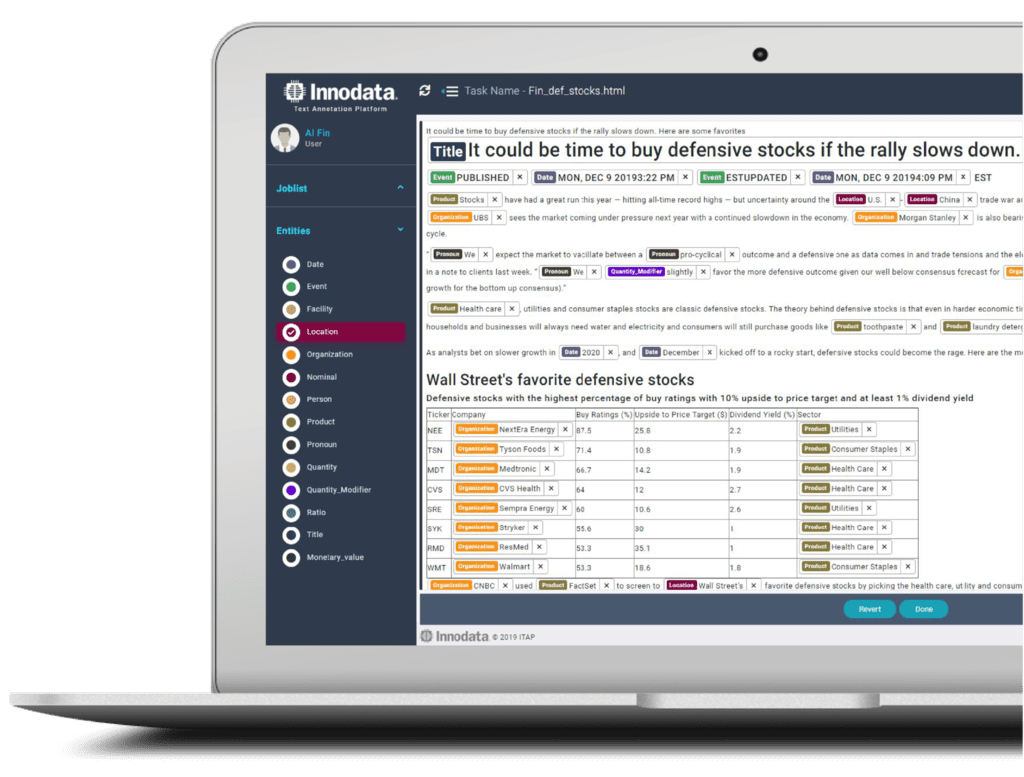 Innodata — Text Annotation Platform and Solutions